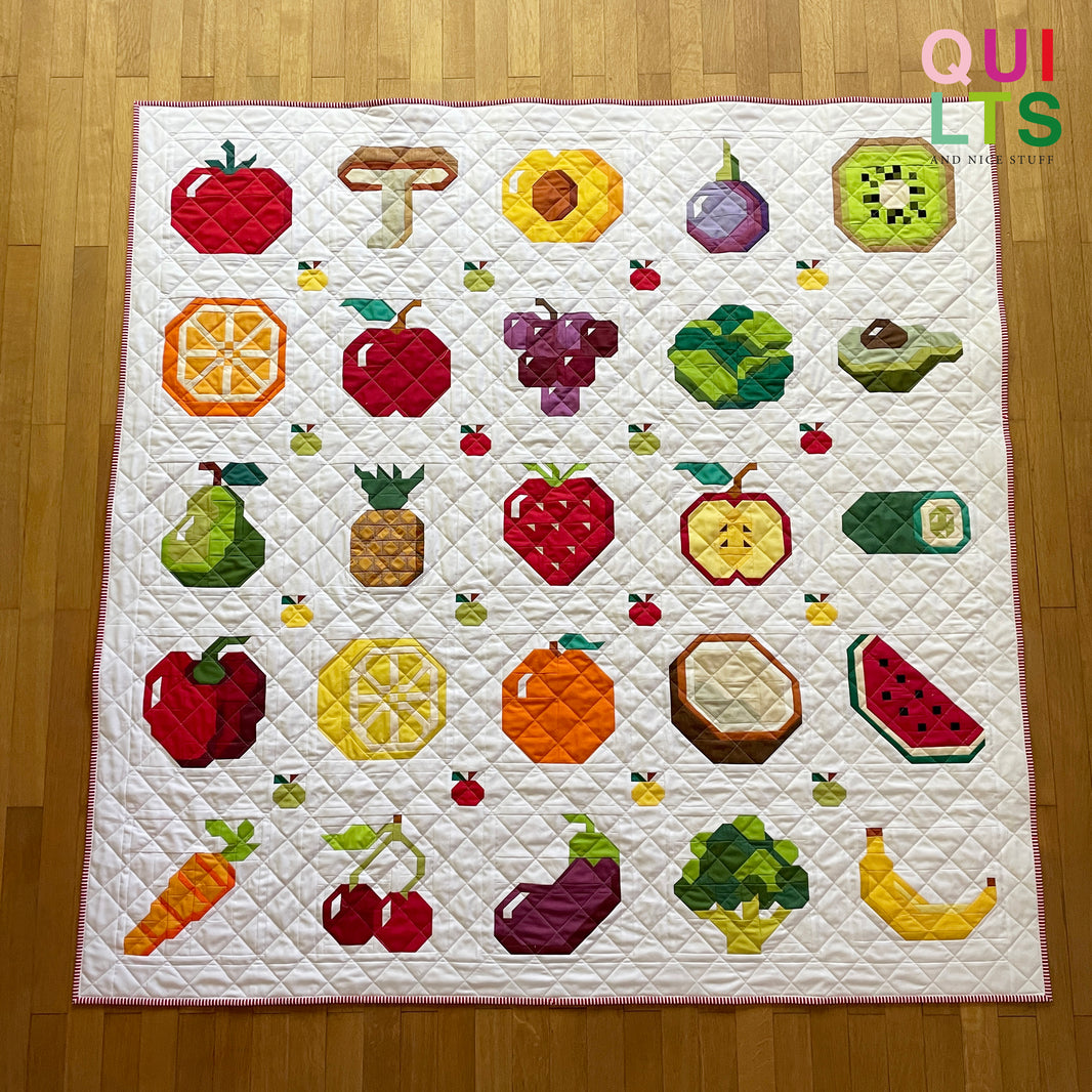Obst & Gemüse Quilt – quiltsandnicestuff